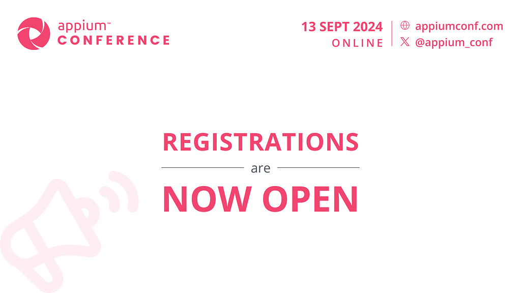 Appium Conf 2024 Online 13 September 2024 General Meetups Confs Devtalk